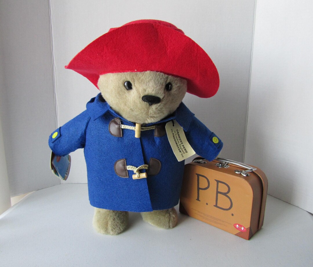 Classic Paddington Bear Soft Toy With Paperboard Suitcase Yottoy ...