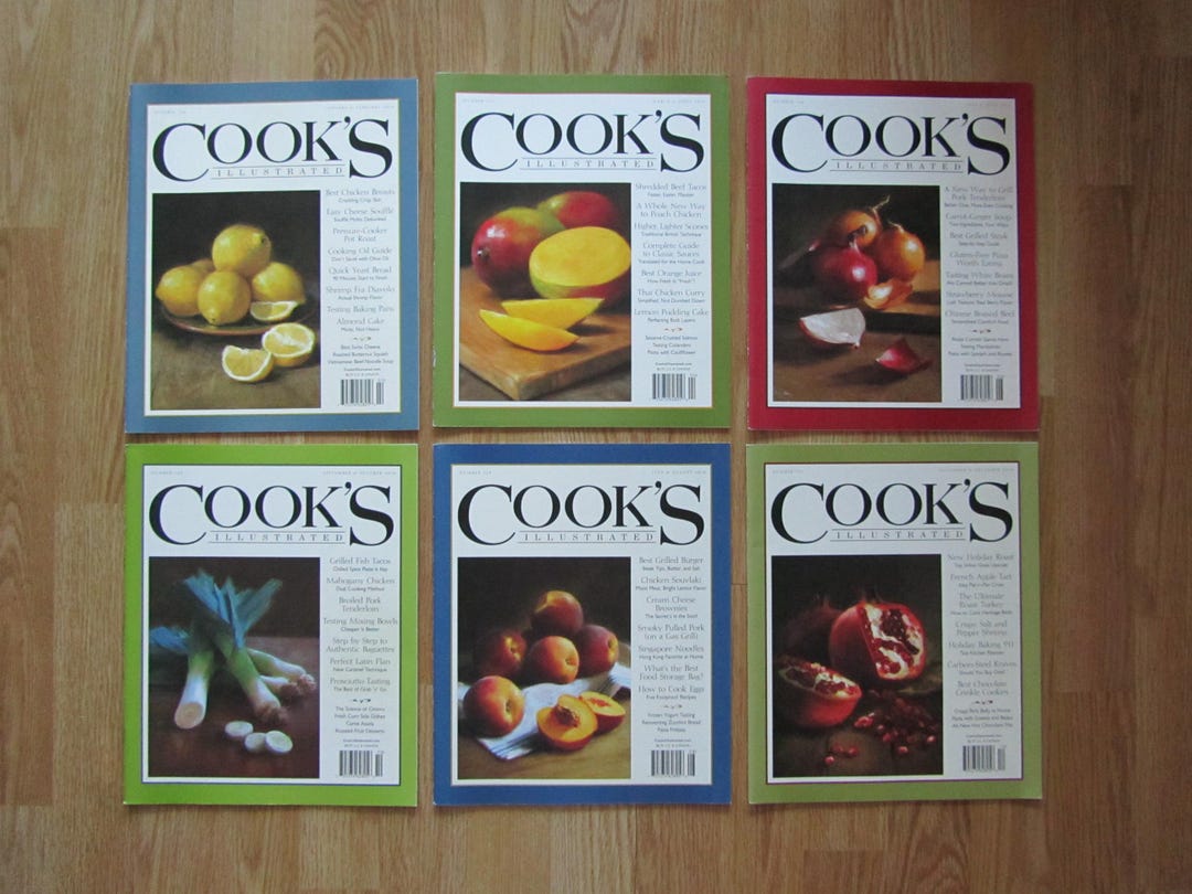 Cook’s Illustrated Magazines Set of All 6 Issues for 2014 Lot #4 - Etsy