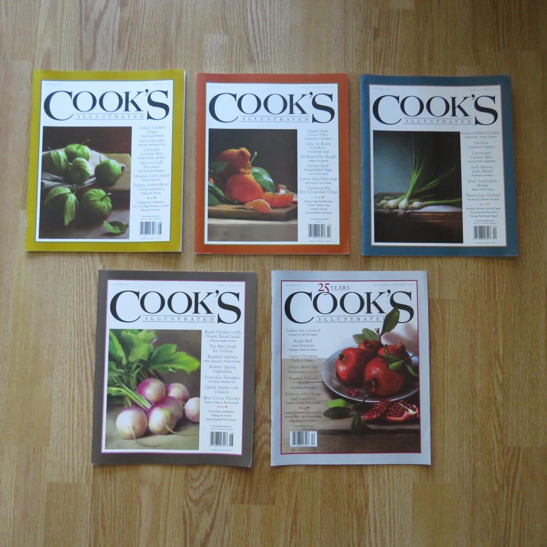 Cook’s Illustrated Magazines Set of 5 Issues for 2018 Lot #2 - Etsy
