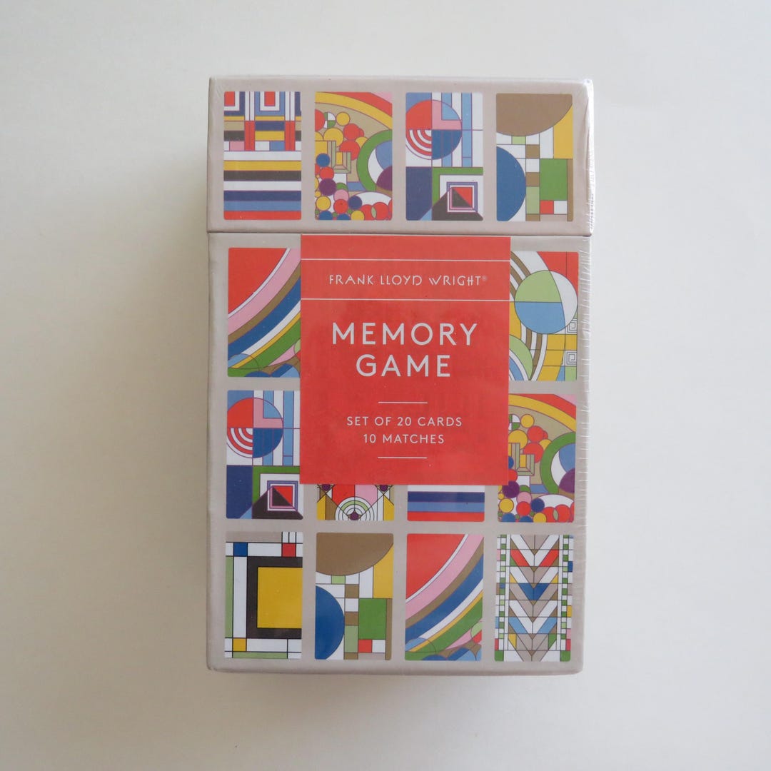 Frank Lloyd Wright Memory Game Galison Sealed Box - Etsy
