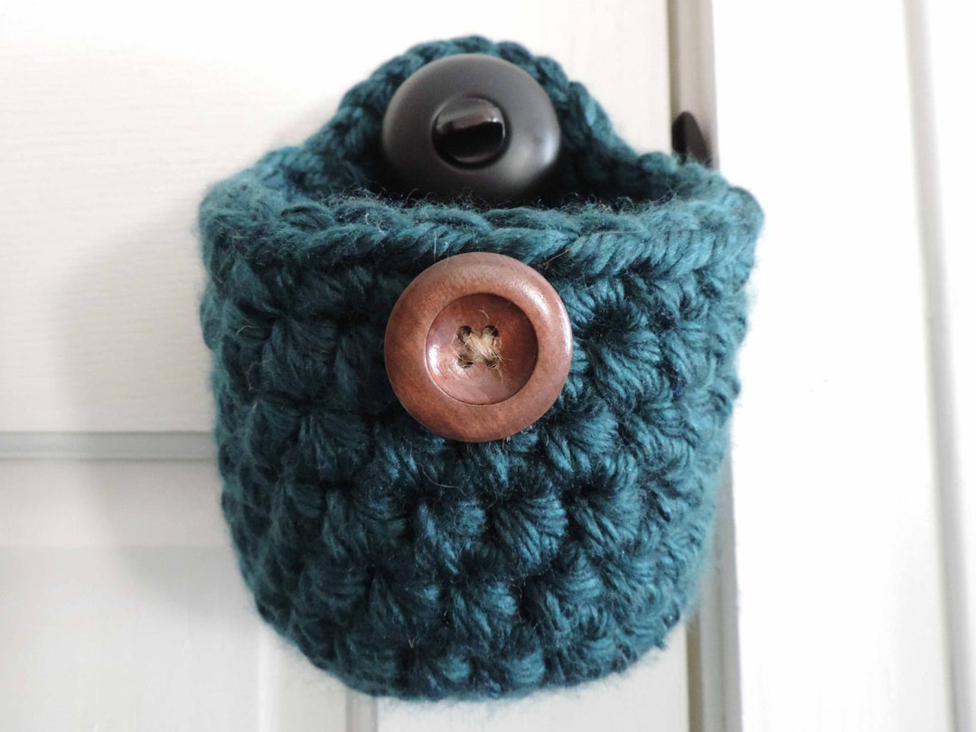 Solid Wood Basket Button | Add-on for Baskets | Doorknob or Hanging ...
