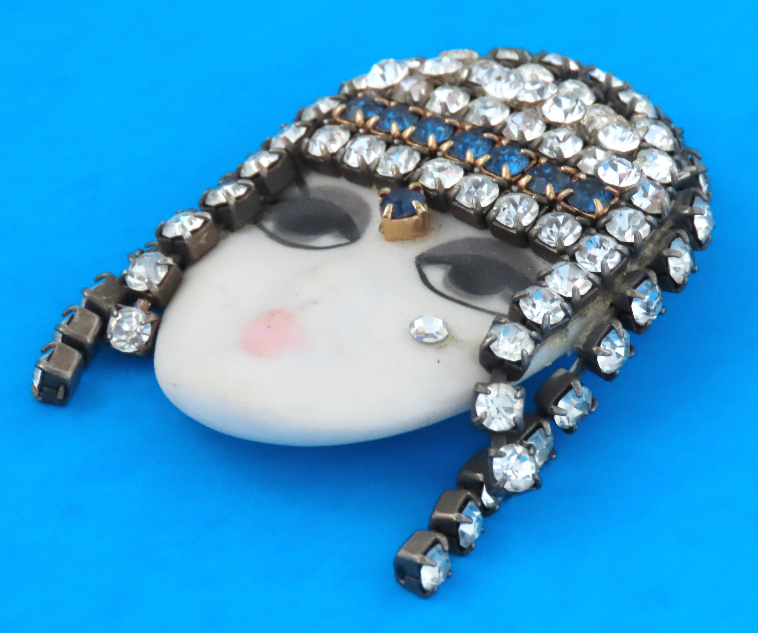 1970s - GABRIELLA - Vintage Art Deco Flapper W/ Rhinestones Porcelain ...