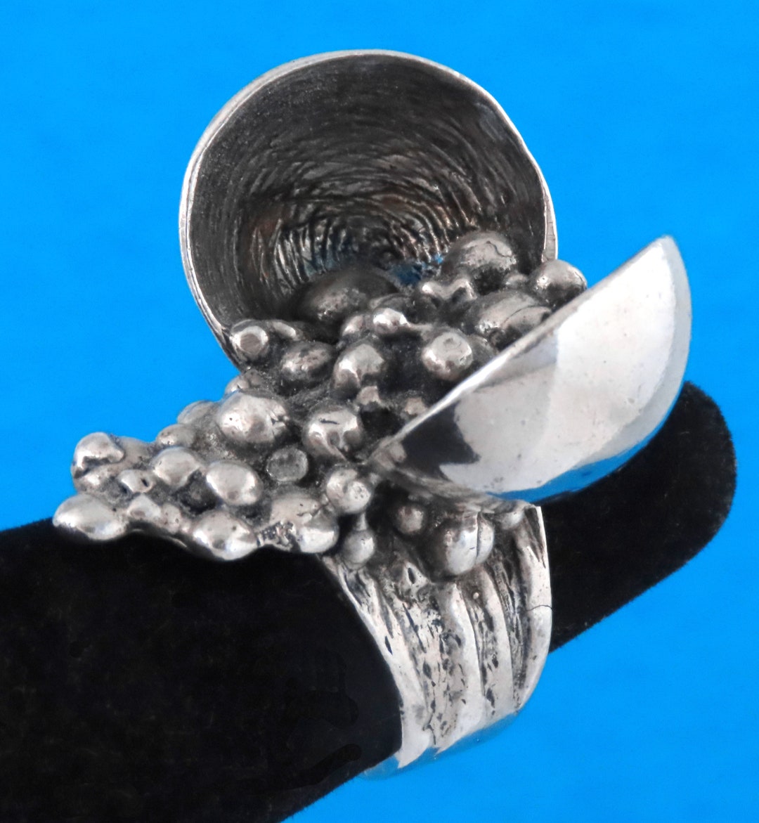 1970s Rachel Gera Sculptural Vintage Sterling Silver Brutalist ...