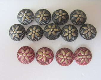 Tiny Red Star Buttons - Etsy