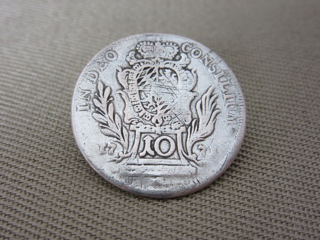 18th Century Silver Coin Sewing Button 10 Heller Coin From Hungary ...