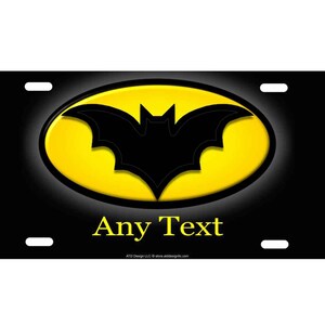 Bat Logo Personalized Custom Novelty Front License Plate Decorative ...