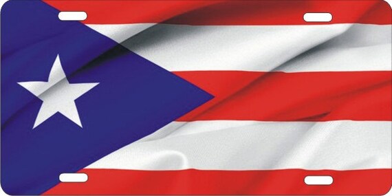 Personalized Custom Novelty License Plate Puerto Rico Flag | Etsy