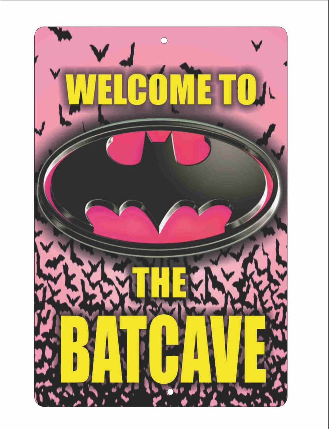 Welcome to the Batcave Personalized Custom Made Aluminum Sign - Etsy