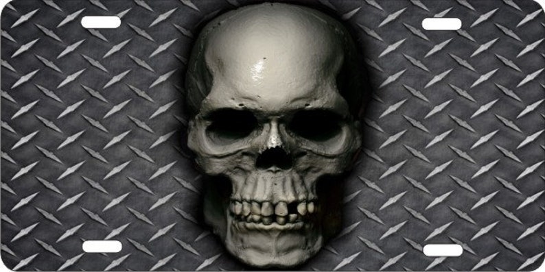 Skull Personalized Custom Novelty Front License Plate Printed | Etsy