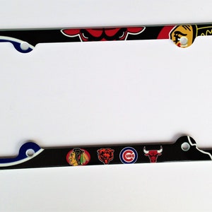 Chicago Sport Teams License Plate Frame Decorative Plate Holder Cubs - Etsy