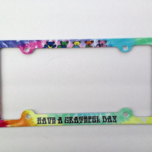 Have a Grateful Day License Plate Frame Dancing Bears and - Etsy
