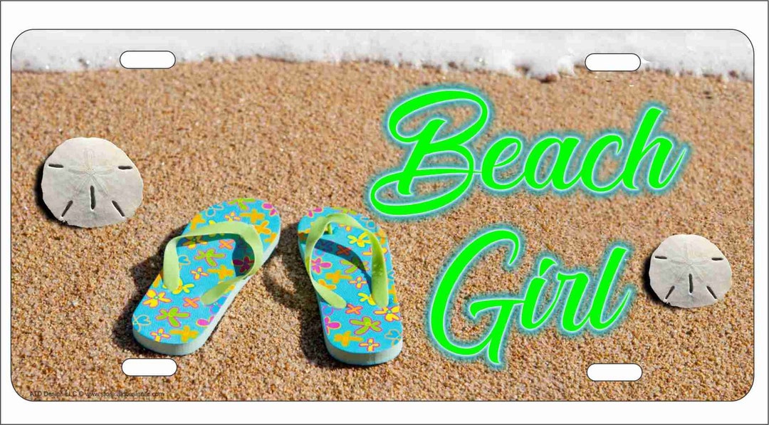 Beach Girl License Plate Novelty Auto Front Plate - Etsy