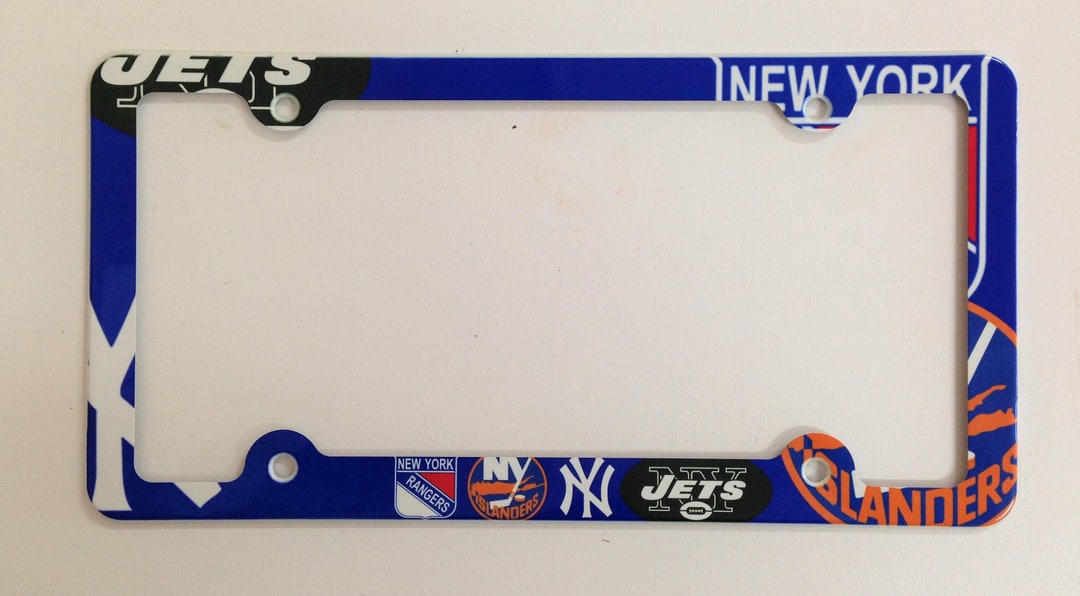 New York Sport Teams License Plate Frame Decorative Plate Holder Jets ...