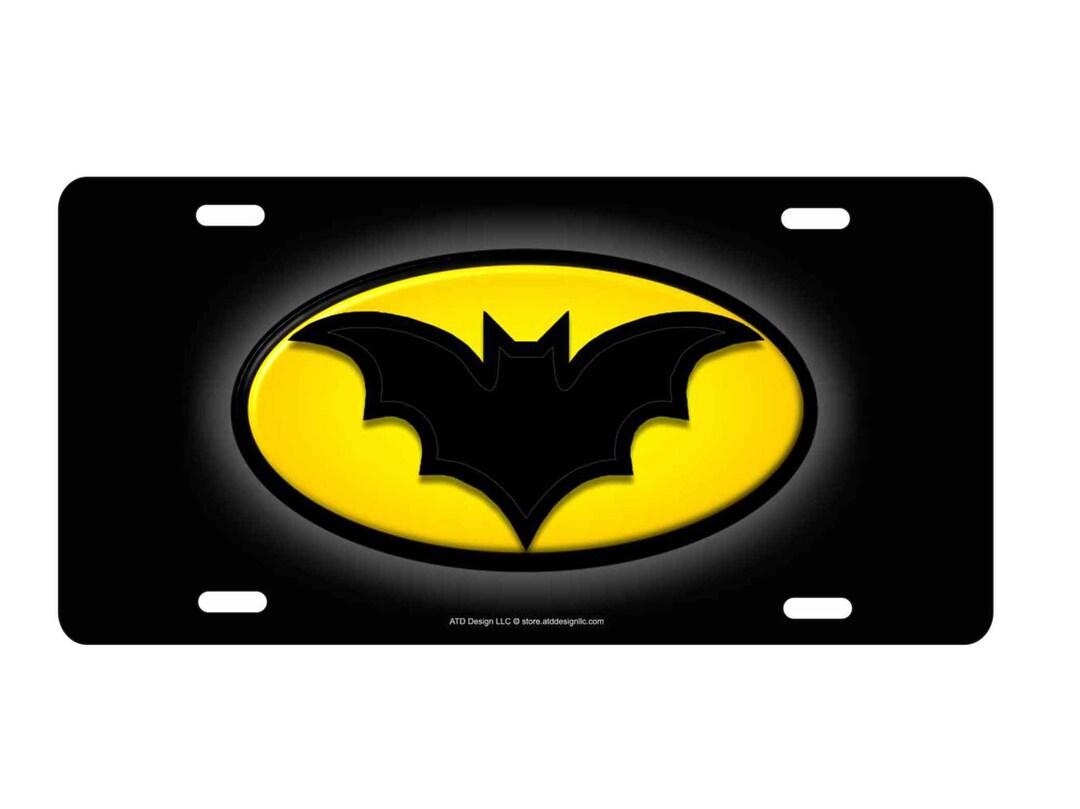 Bat Logo Personalized Custom Novelty Front License Plate Decorative ...