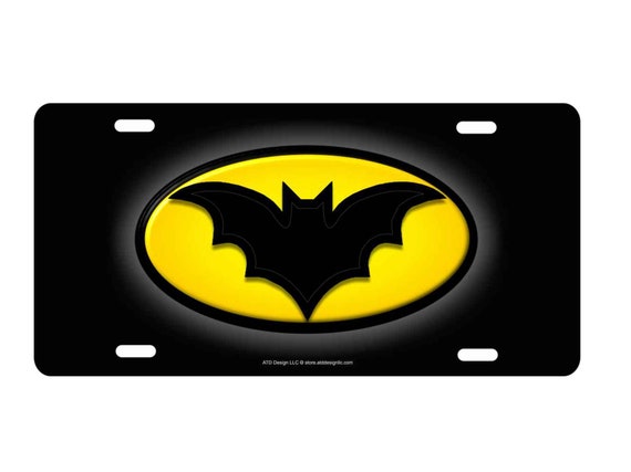 Bat Logo Personalized Custom Novelty Front License Plate - Etsy
