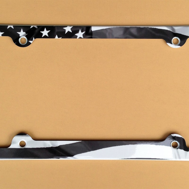 Black American License Plate Frame - Etsy