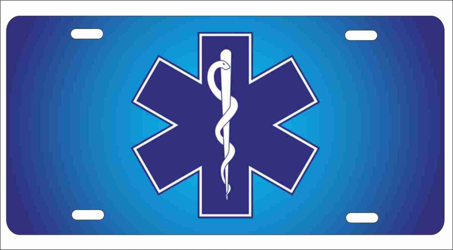 EMT EMS Star of Life Personalized Front License Plate - Etsy