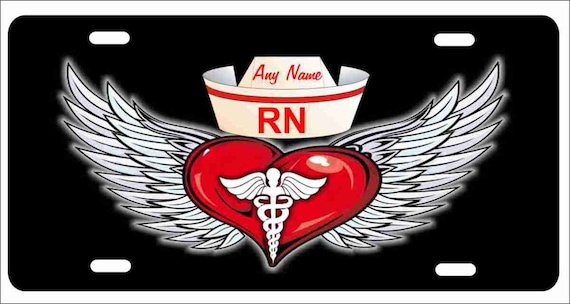 Registered Nurse Personalized Novelty License Plate Decorative - Etsy