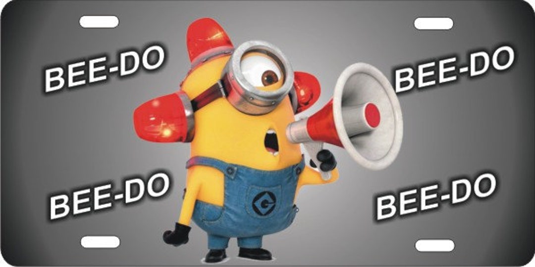 Minion BEE DO Personalized Custom Novelty Front License Plate ...
