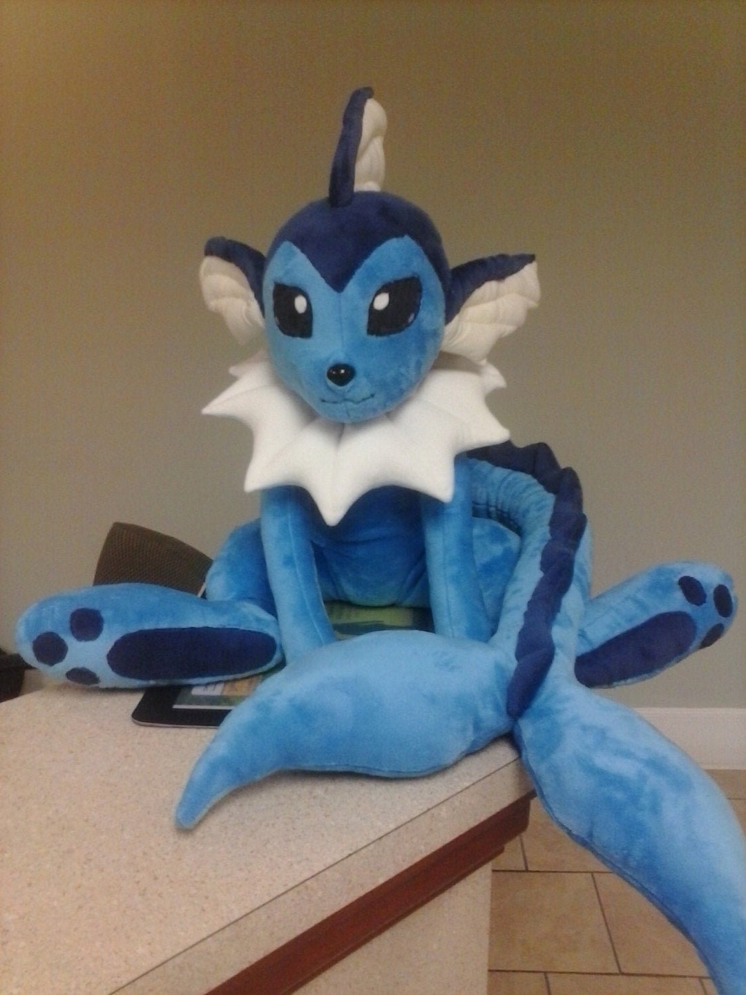 Vaporeon Plush Pokemon Etsy