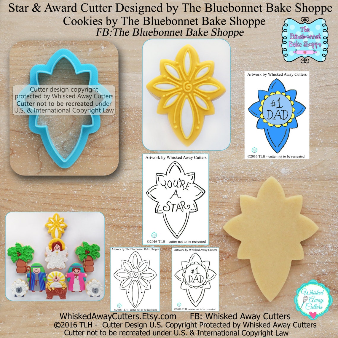 Star and Award Cookie Cutter & Fondant Cutter Designed by the ...