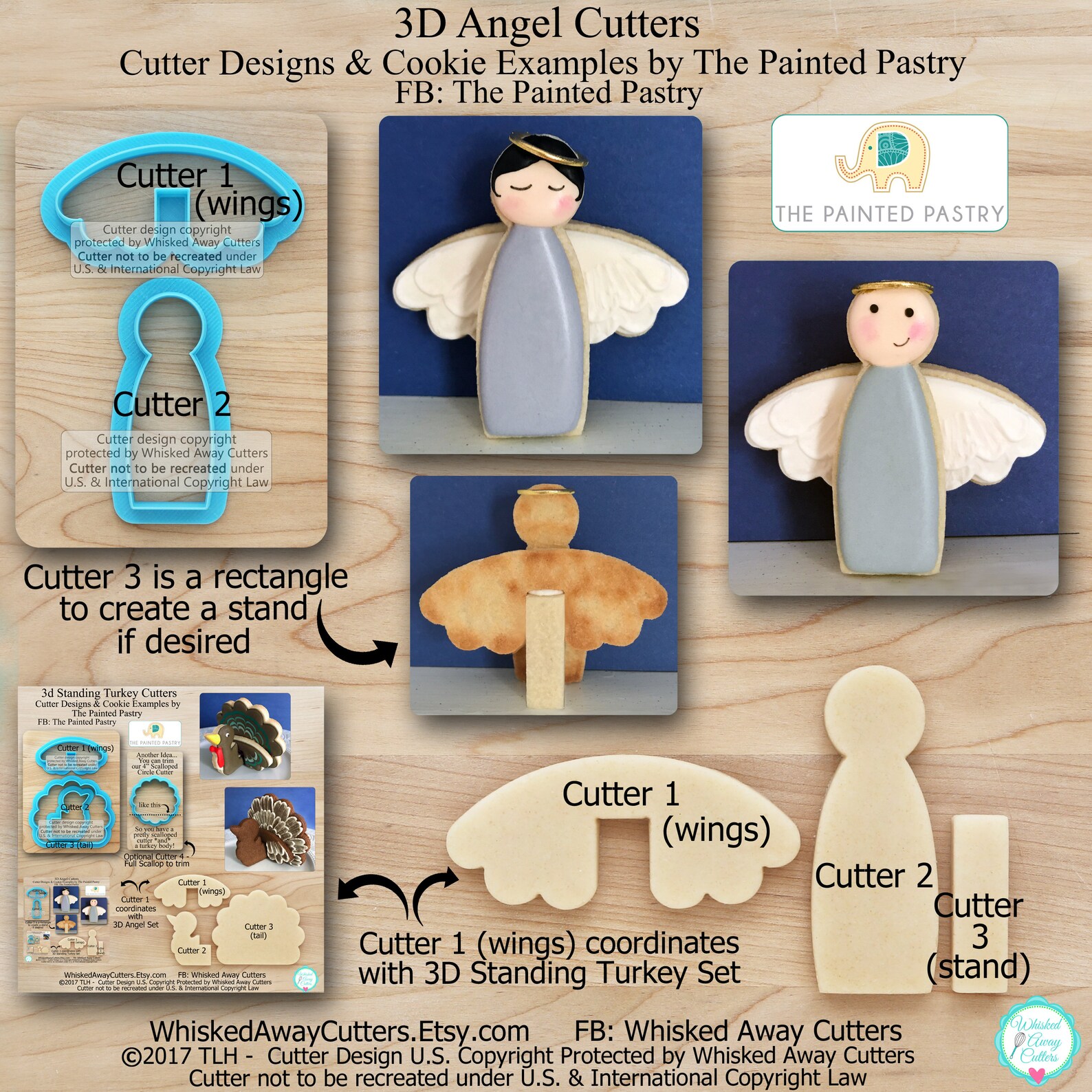 3D Standing Angel Cutters. 3D Angel Cutters. Christmas Cutters Designed ...