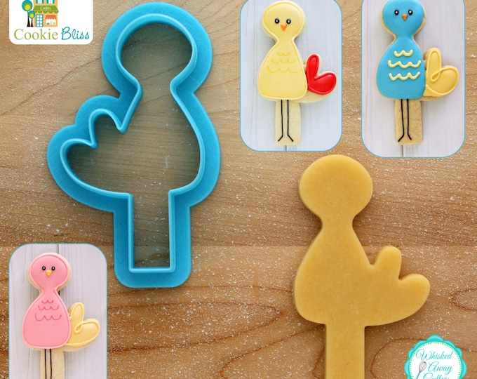 Tall Bird Cookie Cutter & Fondant Cutter by Cookie Bliss - Etsy