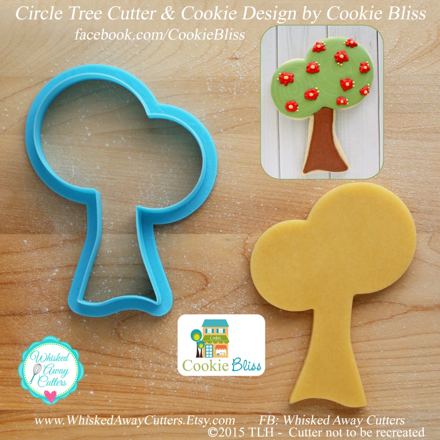 Tree Cookie Cutters and Fondant Cutters by Cookie Bliss - Etsy