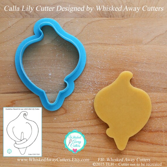 Calla Lily Flower Cookie Cutter and Fondant Cutter | Etsy
