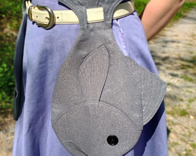 Silver/grey Fish Pocket - Etsy