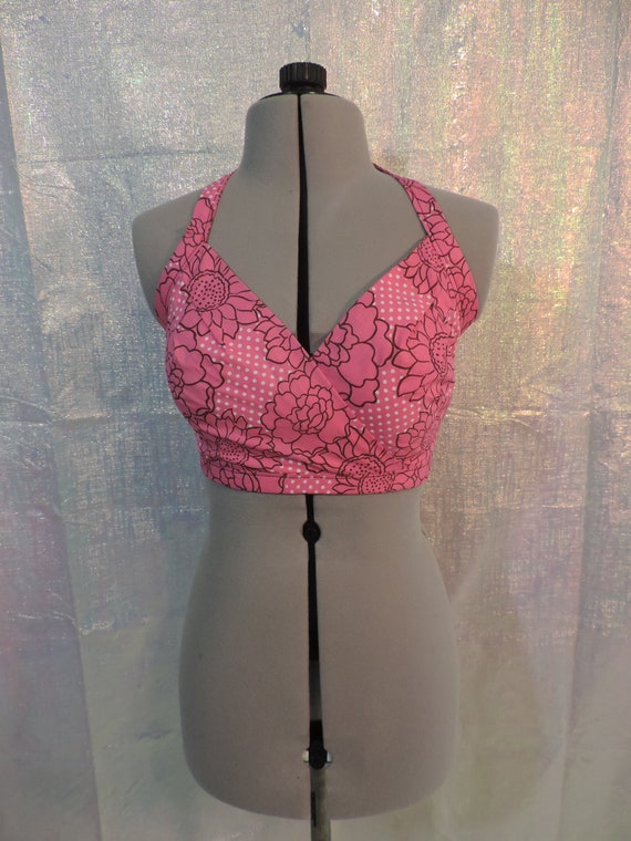 1950s Style Bra Halter Crop Top 30.5 Bust | Etsy