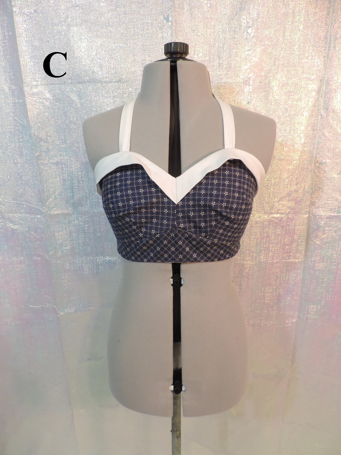 Multiple 1950s Style Bra Halter Crop Top 32.5 Bust | Etsy