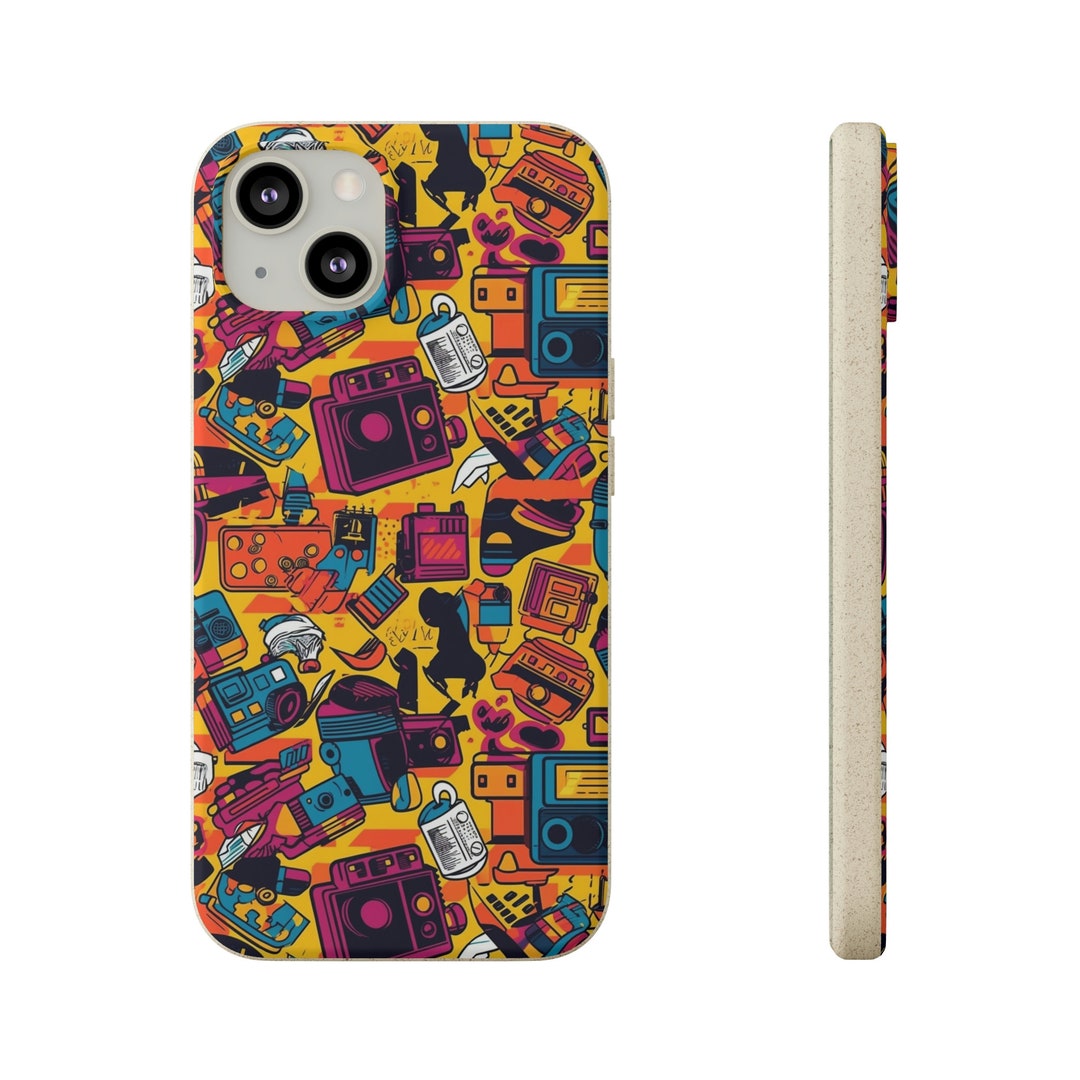 Retro 80s Abstract Biodegradable Phone Cases - Etsy