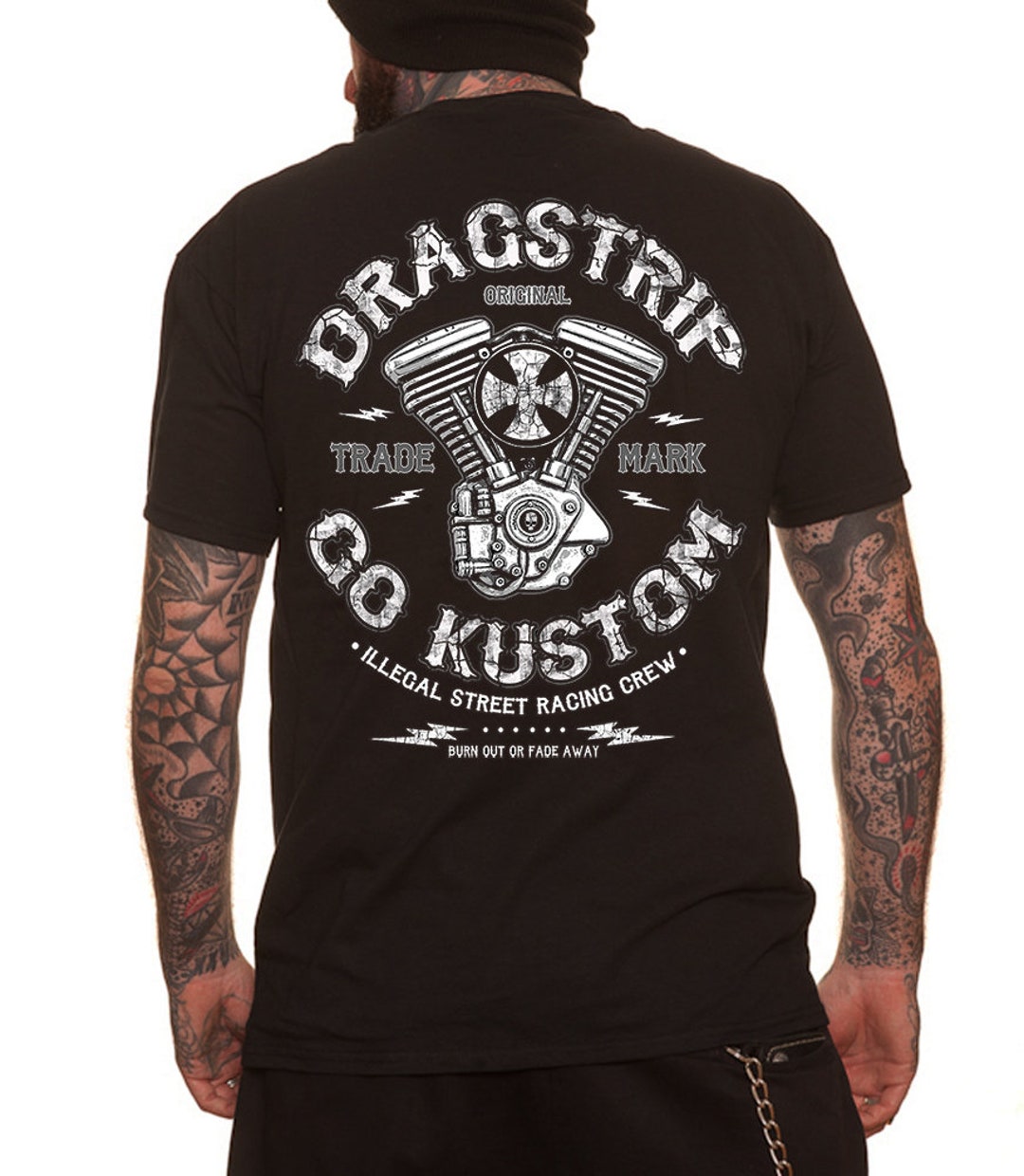 Dragstrip Kustom V-twin Engine Mens Tshirt - Etsy