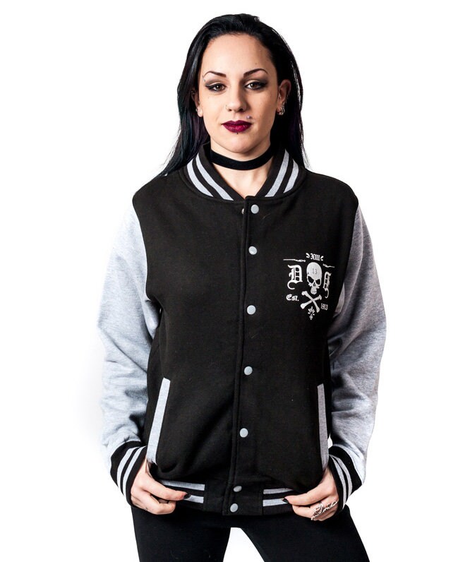 Dragstrip Kustom Womens Varsity Baseball Jacket 13 Lives - Etsy