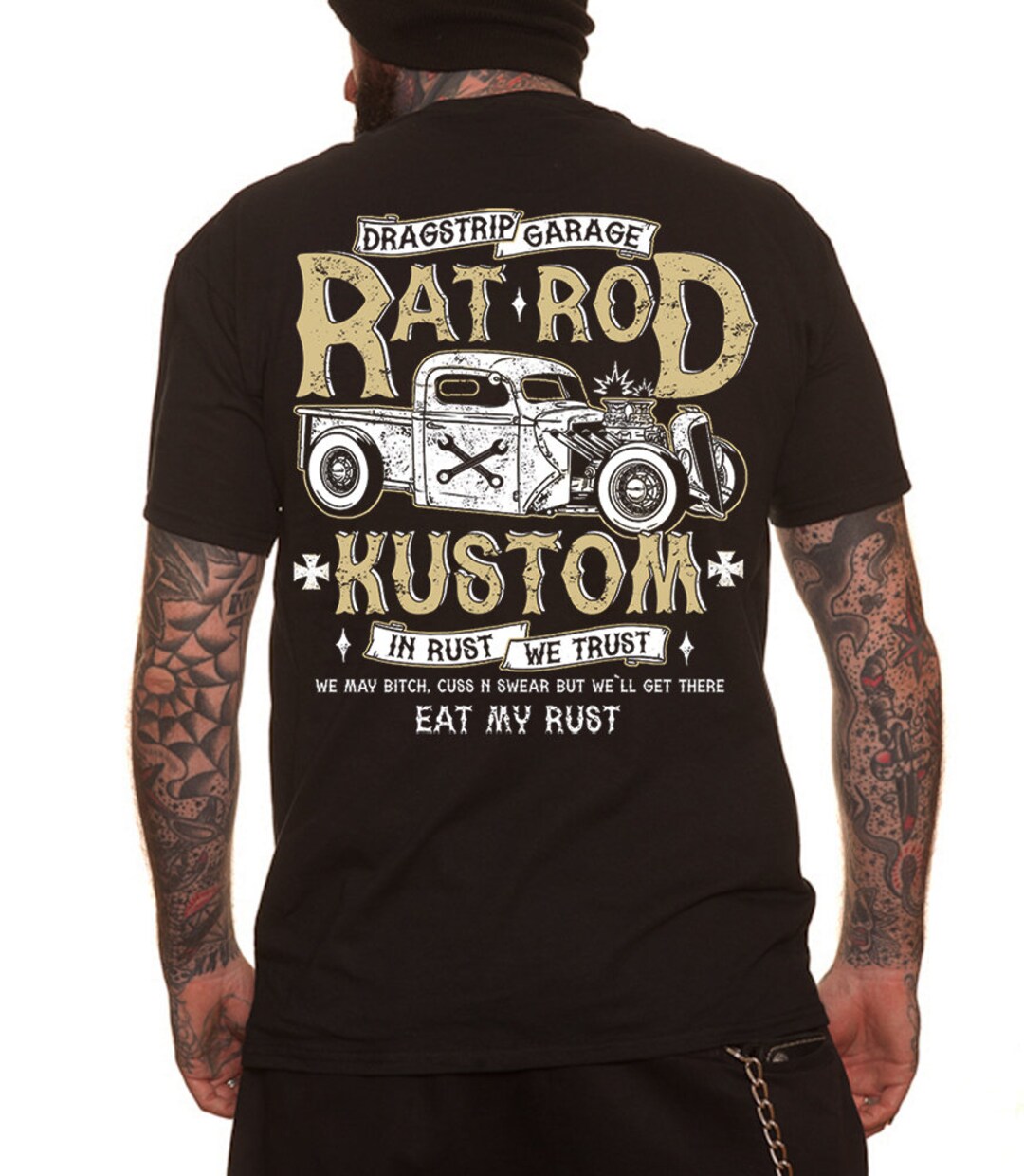 Dragstrip Clothing in Rust We Trust Tshirt - Etsy