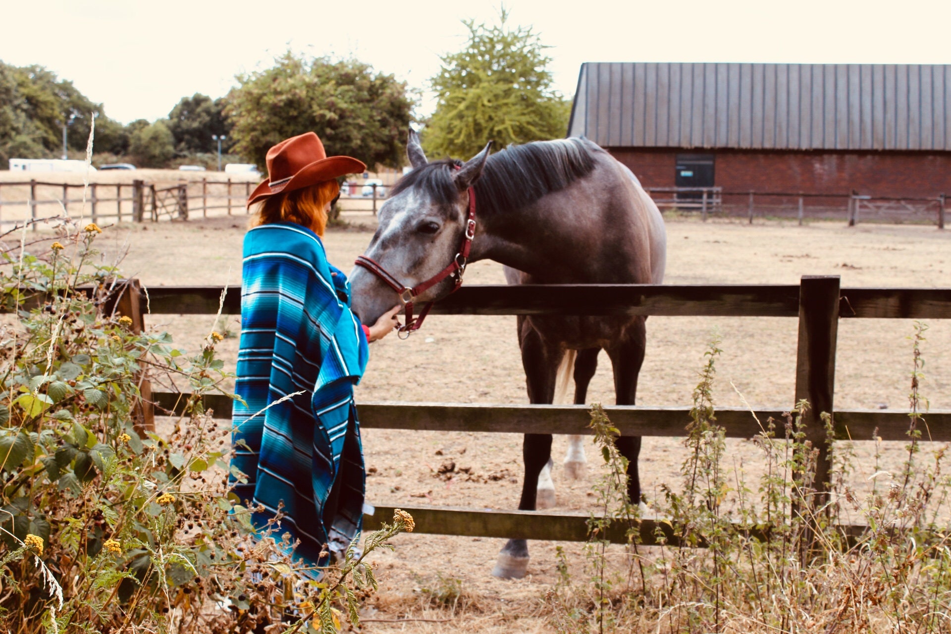 Biker Roll up Tote Wrap With Blue Serape Mexican Blanket - Etsy