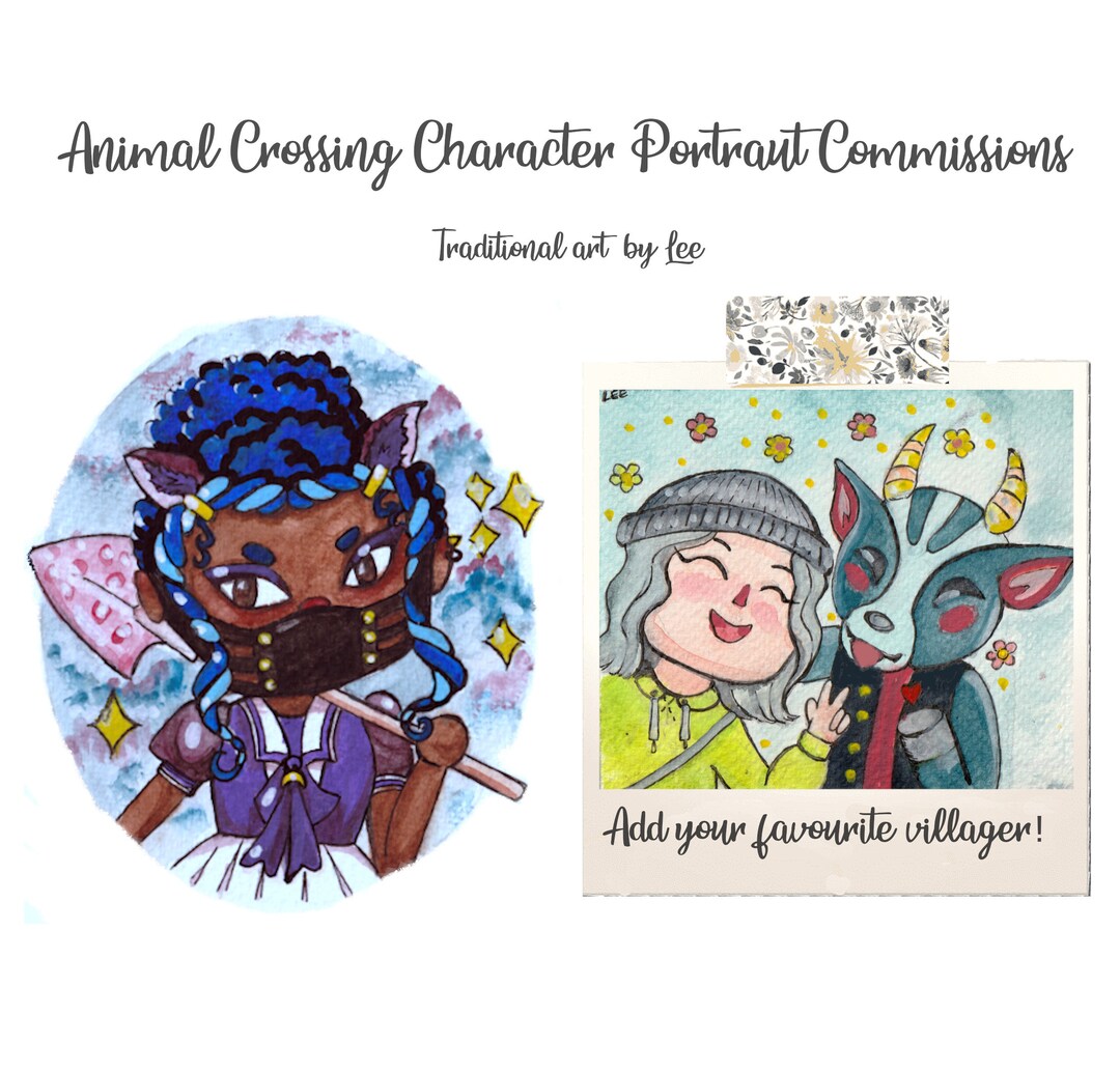 Custom Animal Crossing Character Portrait Commission - Etsy