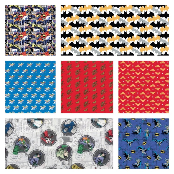 Dc Comic Fabric - Etsy