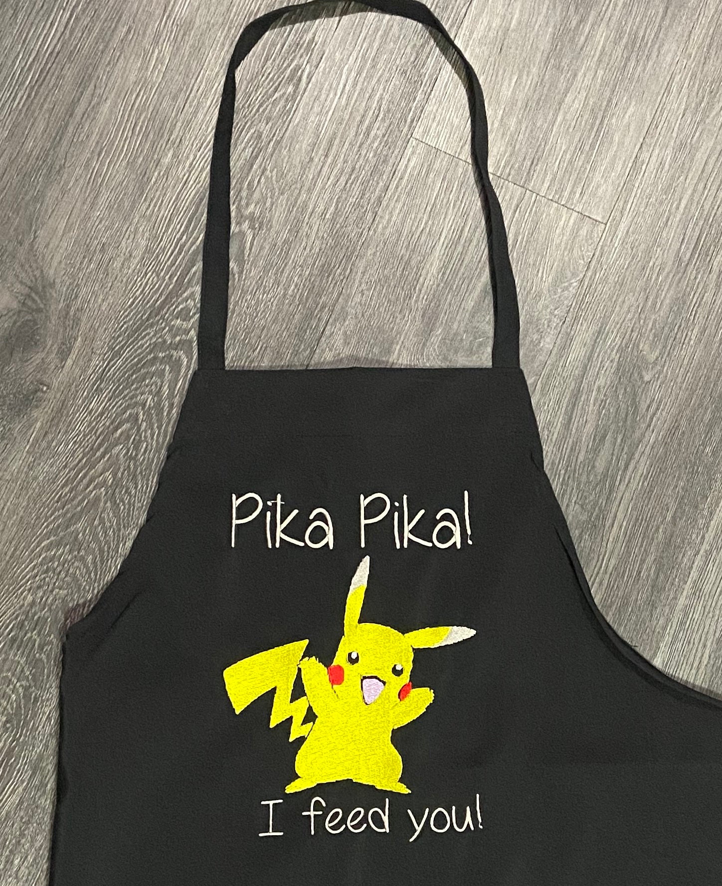 Apron / Pikachu Apron / Embroidered apron / Customization | Etsy
