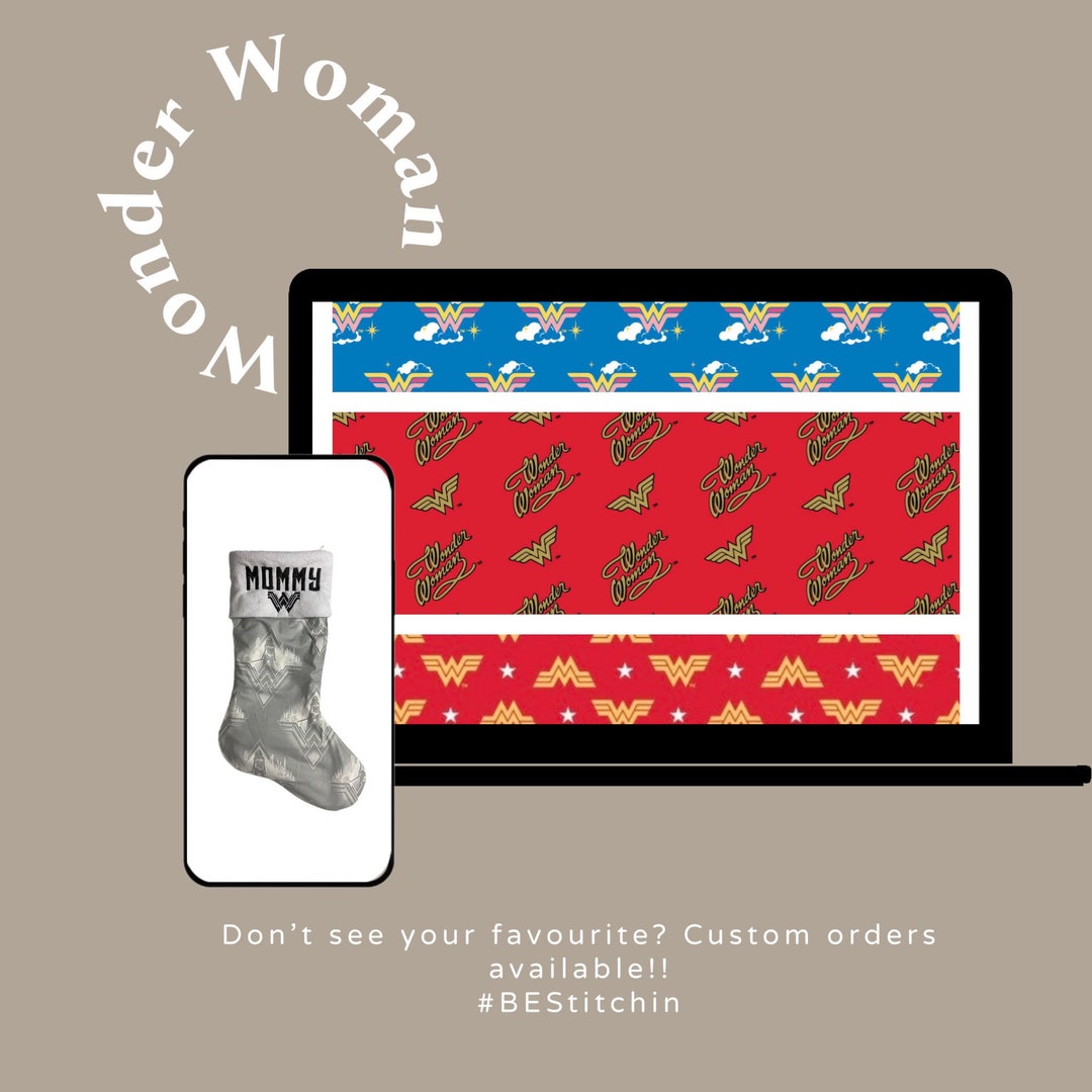 Personalized Christmas Stocking DC Comic Stocking / Wonder Woman ...