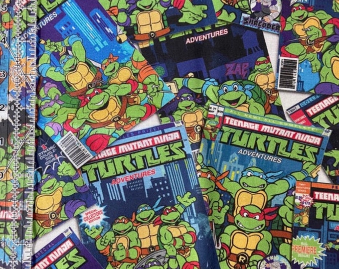 TMNT Fabric Fat Quarter teenage Mutant Ninja Turtles - Etsy