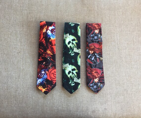 Tie / Marvel Neck Tie / Black Widow Neck Tie Men's Neck | Etsy