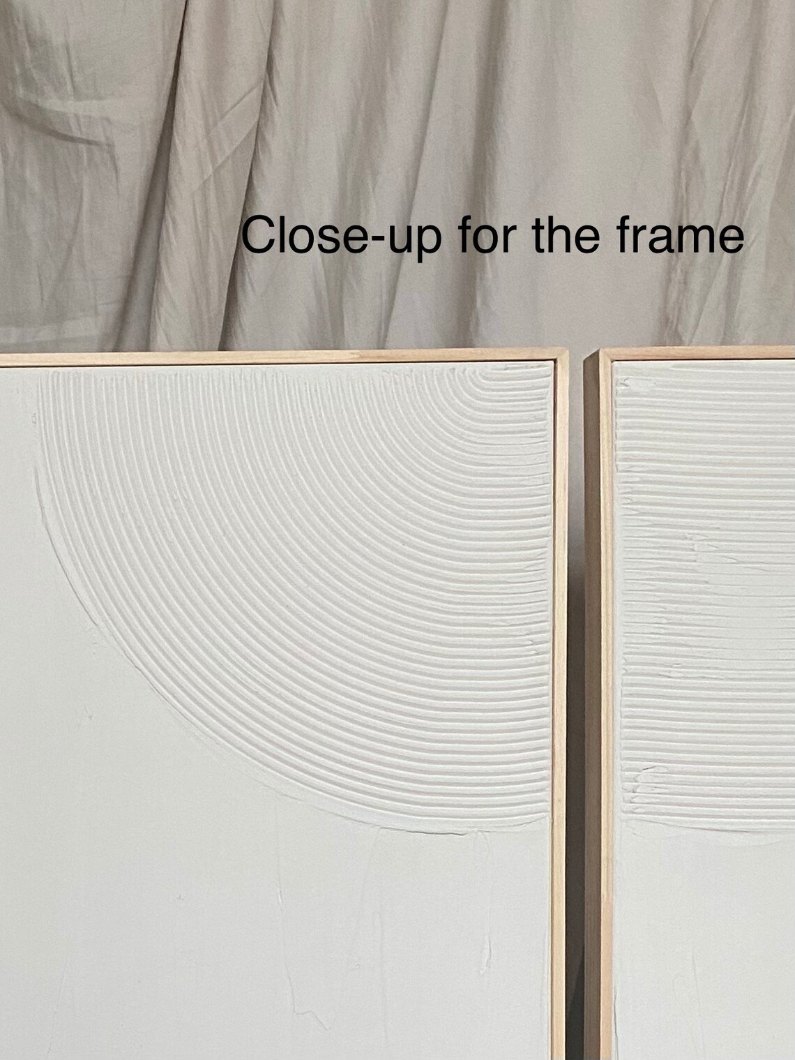 Set of 2 Framed Abstract Plaster Wall Art 3d Wall Art - Etsy