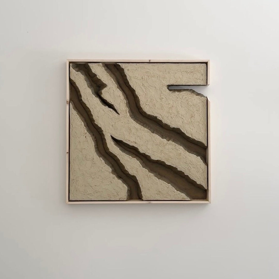 Framed Abstract Textured Art | 3d Wall Art | Sculptural Wall Art ...