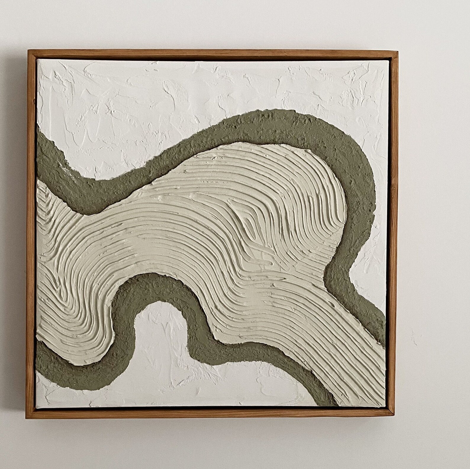 Set of 2 Abstract Plaster Wall Art 3d Art Plaster Art Plaster Paint ...