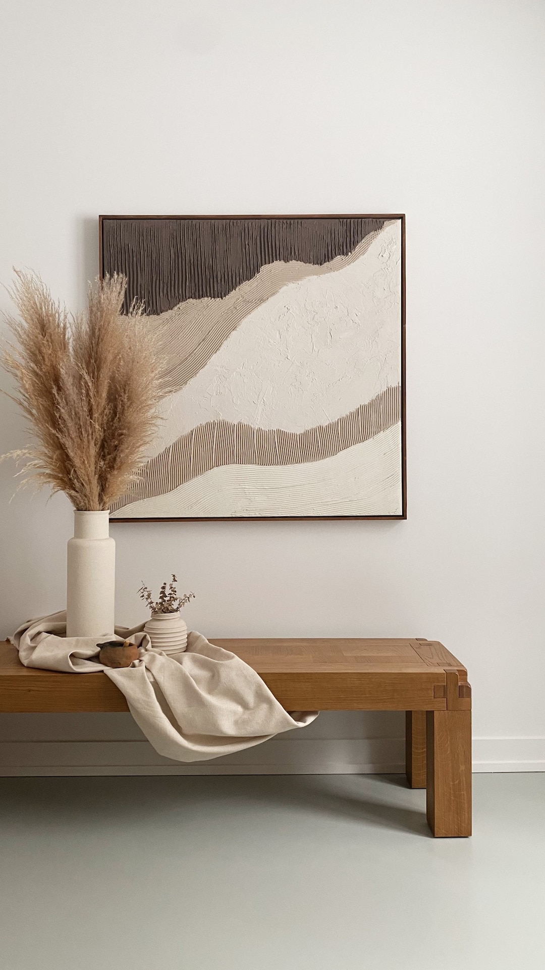 Oversized Abstract Plaster Wall Art | 3d Wall Art | Plaster Art ...