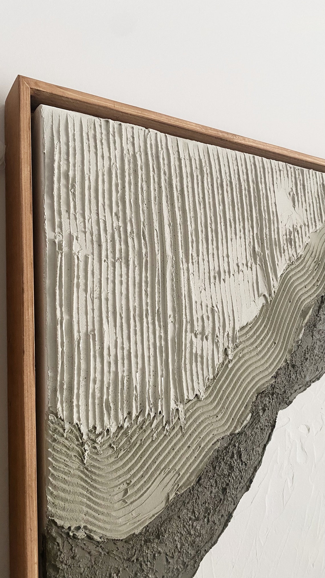 Set of 2 Abstract Framed Plaster Wall Art | 3d Art | Plaster Art ...