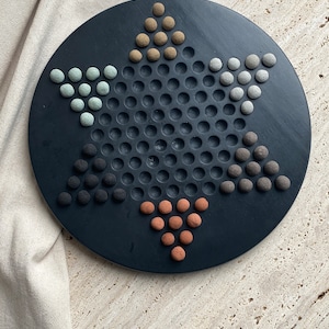 LUDUS | Concrete Handcrafted Board Game | Concrete Chinese Checkers ...
