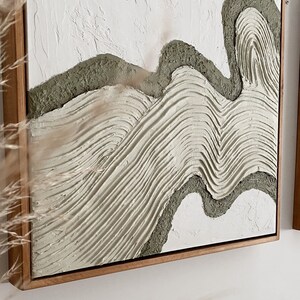 Set of 2 Abstract Plaster Wall Art | 3d Art | Plaster Art | Plaster ...